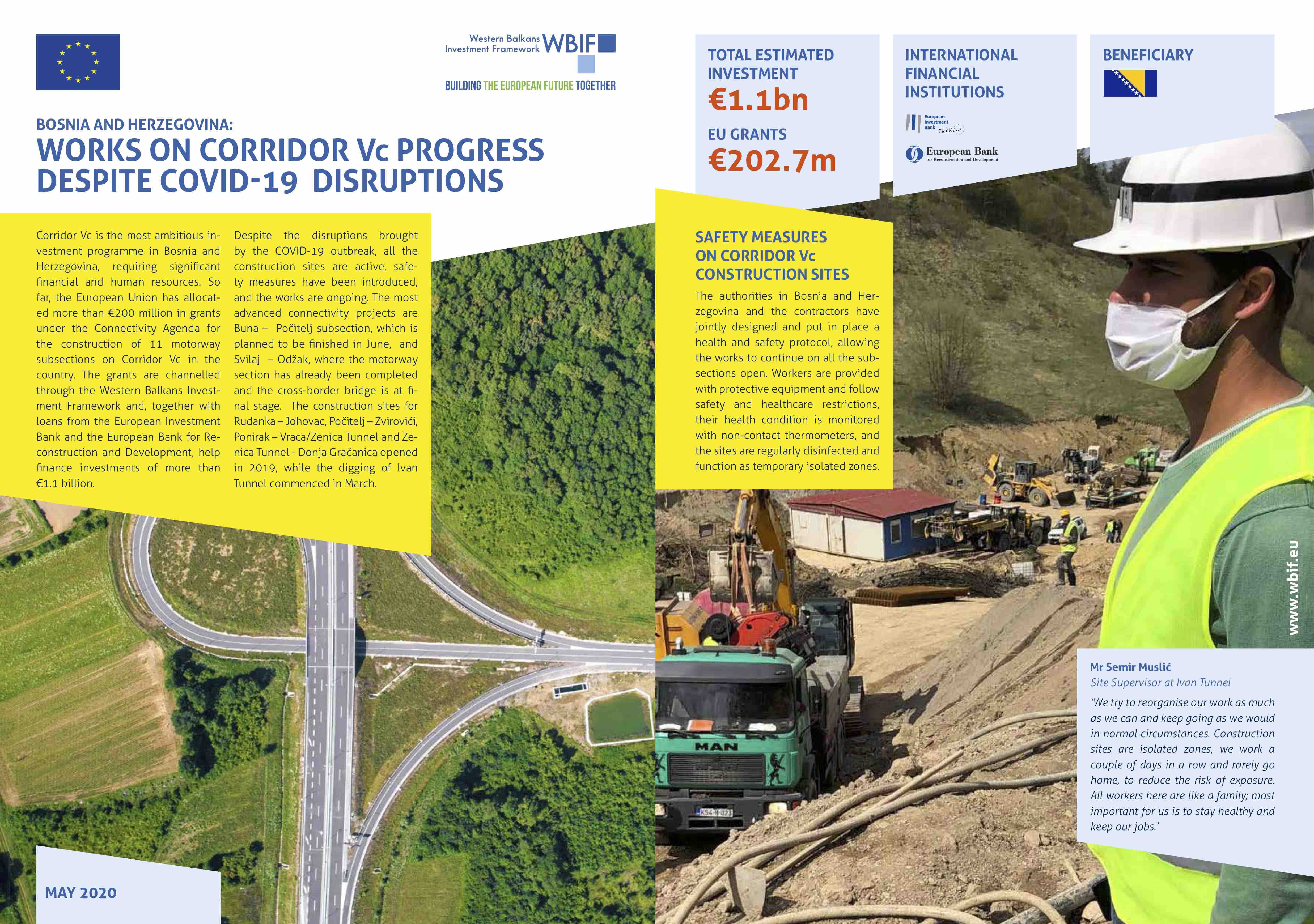 Another EU-Grant for Corridor Vc in Bosnia and Herzegovina Signed